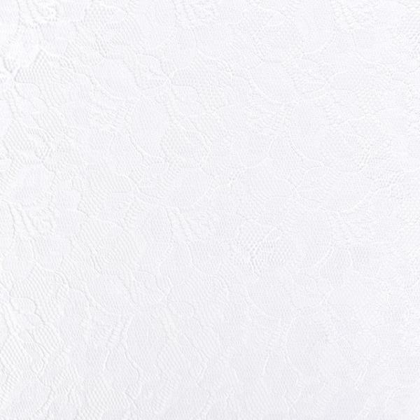 ●素材：ポリエステル100％●生地幅：約110cm【生地の詳細】ラッセルレース編機で編まれたレース生地です。編みながら柄を作っているので、仕上がりが平坦で立体感は少ないのが特徴です。比較的安価なタイプですので、ボリューム使いをしてもコスト面...