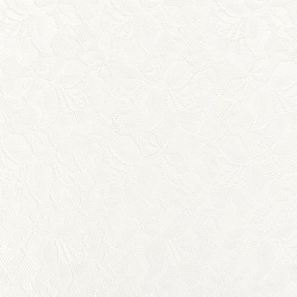 ●素材：ポリエステル100％●生地幅：約110cm【生地の詳細】ラッセルレース編機で編まれたレース生地です。編みながら柄を作っているので、仕上がりが平坦で立体感は少ないのが特徴です。比較的安価なタイプですので、ボリューム使いをしてもコスト面...