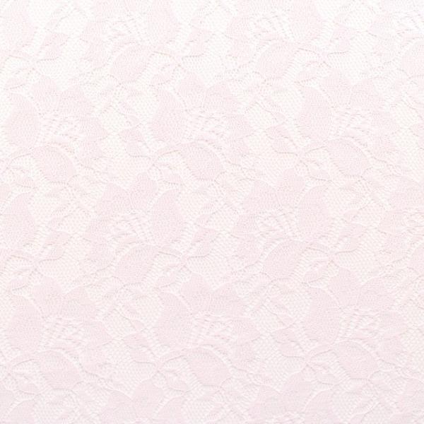 ●素材：ポリエステル100％●生地幅：約110cm【生地の詳細】ラッセルレース編機で編まれたレース生地です。編みながら柄を作っているので、仕上がりが平坦で立体感は少ないのが特徴です。比較的安価なタイプですので、ボリューム使いをしてもコスト面...