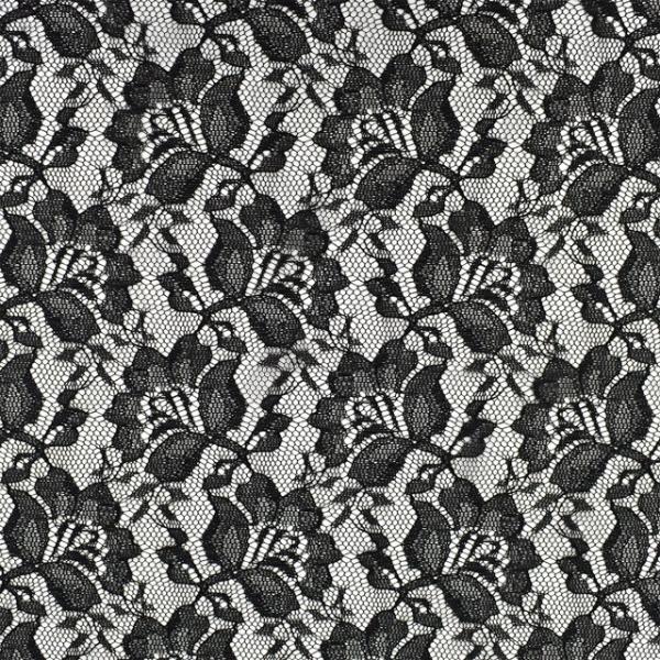 ●素材：ポリエステル100％●生地幅：約110cm【生地の詳細】ラッセルレース編機で編まれたレース生地です。編みながら柄を作っているので、仕上がりが平坦で立体感は少ないのが特徴です。比較的安価なタイプですので、ボリューム使いをしてもコスト面...