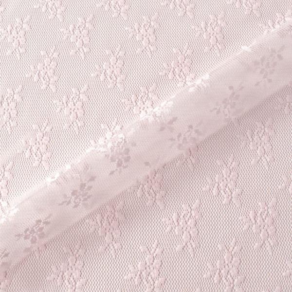 ●素材：ポリエステル100％●生地幅：約108cm【生地の特徴】小花柄がシルエットで表現されたラッセルレース生地。適度なハリ感と柔らかさとがあります。ウェディングやブライダル小物・ワンピース、ドレスはもちろん、普段使いのお洋服にもお使いいた...