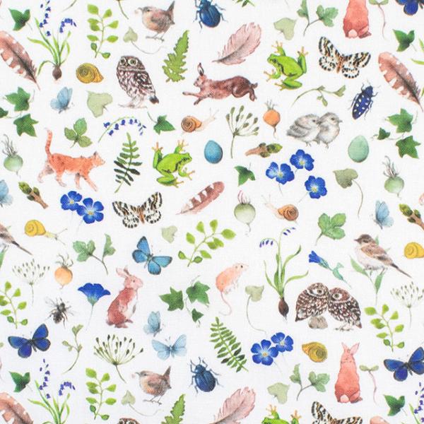 ●素材：綿100％●生地幅：約145cm【商品の説明】ドイツの手芸メーカーacufactum（アクファクトゥム）のコットン生地です。使いやすい普通地の平織コットン生地なので、ブラウスやワンピース等のお洋服はもちろん、バッグやポーチ、キッチン...