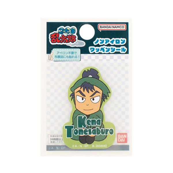＜シール接着ワッペン＞●素材：ポリエステル●内容：1枚入【商品の説明】人気アニメ、忍たま乱太郎のアイロン不要のワッペンシールです。シールとしてスマホやこものに貼ることが出来ますし、アイロン不要で布製品に貼ることが出来ます。入園入学グッズの目...