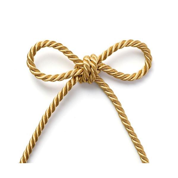 ●素材：レーヨン35％　エステルフィルム20％　エステルスパン45％●サイズ：約 6mm【商品の詳細】ツイストのメタリックコード（ひも）です。衣装の装飾やインテリア、小物類など、様々な用途にお使いいただけます。コードを切る場合は、カットする...