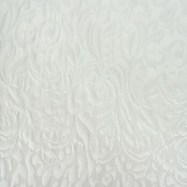 ●素材：ポリエステル97％、ポリウレタン3％●生地幅：約110cm【生地の特徴】フクレジャガード生地は表面に柄が浮き上がるように織られた生地で、立体感があり表情豊かなデザインが特徴です。中肉程度の厚みを持ちしっかりとした質感があります。同色...