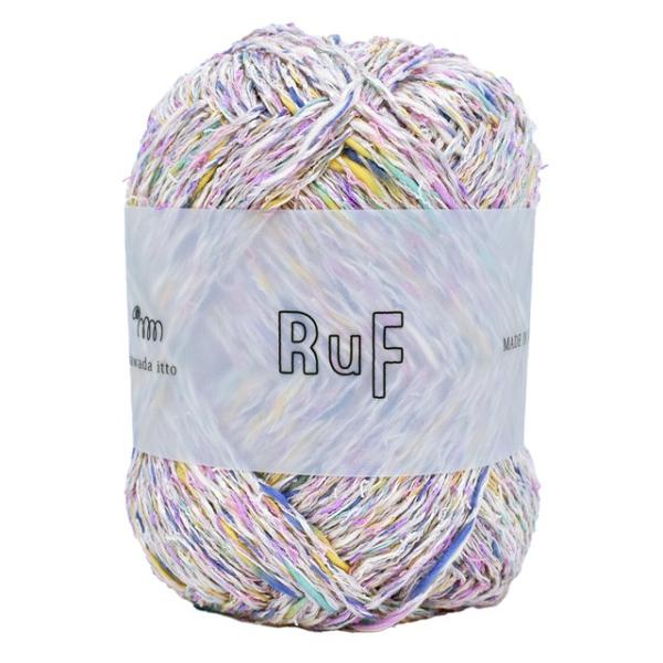 ●素材：コットン39％　レーヨン32％　アクリル25％　ナイロン4％●容量：40ｇ玉巻（約115ｍ）●使用針：棒針2〜3号 / かぎ針4/0〜5/0号●標準ゲージ：28〜29目・36〜40段【商品の特徴】季節問わず編みたくなる、カラフルなフ...