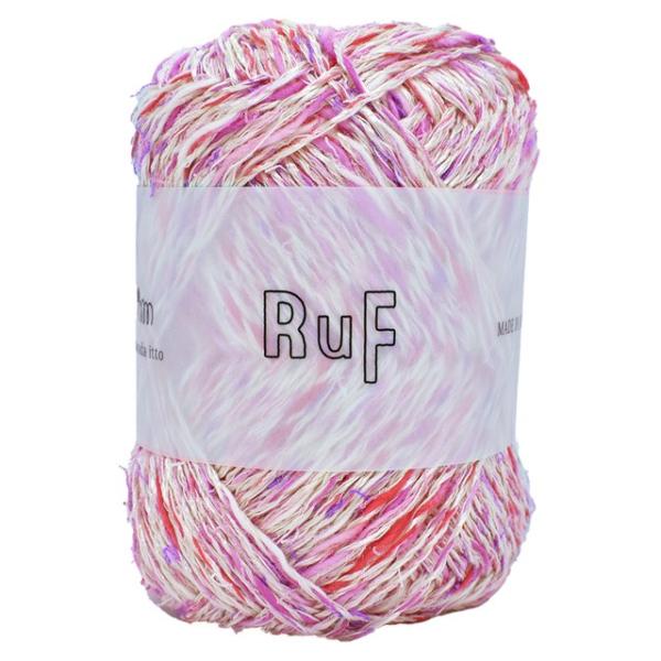 ●素材：コットン39％　レーヨン32％　アクリル25％　ナイロン4％●容量：40ｇ玉巻（約115ｍ）●使用針：棒針2〜3号 / かぎ針4/0〜5/0号●標準ゲージ：28〜29目・36〜40段【商品の特徴】季節問わず編みたくなる、カラフルなフ...