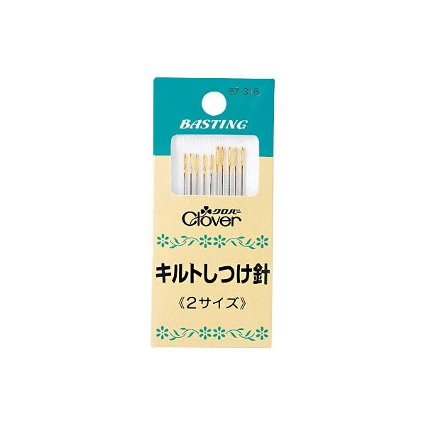 ●内容：10本入●サイズ：太さ0.76mm　長さ49.2mm　5本／太さ0.69mm　長さ46.8mm　5本【商品の詳細】メッキをした後に、さらに研磨をした布通りのよい鋭い針先。パッチワーク・キルトのためにつくった専用針です。糸を通しやすい...