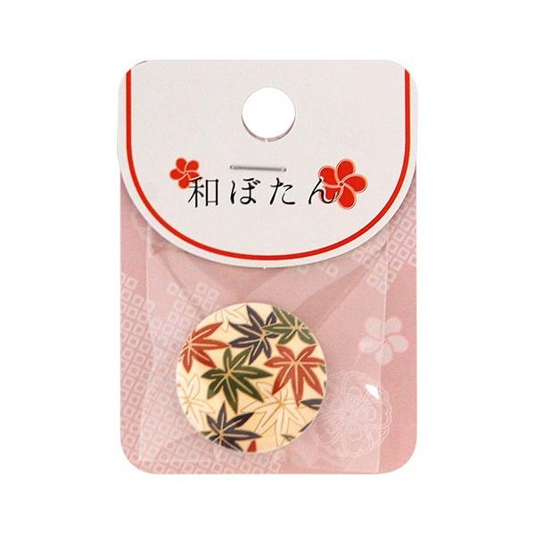●素材：ポリエステル●サイズ：直径 約25mm●1パック1個入【商品の詳細】華やかで雅な和モチーフのプラスチックボタンです。タッセルなどと組み合わせて、和風アクセサリー作りにもおすすめです。※ボタンはロットによって1mm強のサイズ差異が生じ...