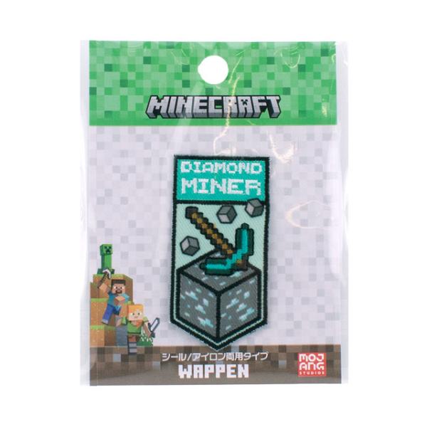 ●素材：表：レーヨン、ポリエステル / 裏:：ポリオレフィン系樹脂●内容：1枚入【商品の説明】大人気ゲーム「マインクラフト」シリーズの大きなワッペンです。アイロン接着ワッペンとしてはもちろん、シールとしてもご利用いただけます。入園入学グッズ...