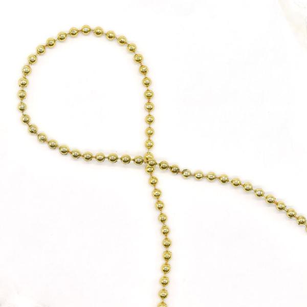 ●素材：プラスチック●サイズ：約4mm幅※サイズはロットにより多少差があります。あくまで目安としてお考えください。【商品の特徴】球状の小さいパールが連なったブレードです。カルトナージュやフラワーアレンジメントなどの装飾や、ヘアアレンジのワン...