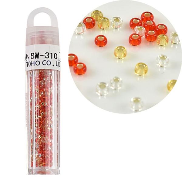 ●素材：ガラス●サイズ：外径 約2.0mm〜2.2mm●内容：4g（約420粒）【商品の詳細】プラスチック製の8角形のケースに入っています。全体的に丸みを帯びたビーズです。【ご注意】サラシ（漂白）による変色、あるいは長時間たつと酸化現象によ...