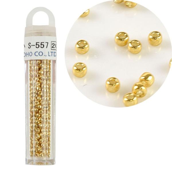 ●素材：ガラス●サイズ：外径 約2.0mm〜2.2mm●加工：仁丹メッキ（ビーズの表面を銀メッキに加工してから着色したメタリックな輝きを持つビーズ）●内容：4g（約420粒）【商品の詳細】プラスチック製の8角形のケースに入っています。全体的...