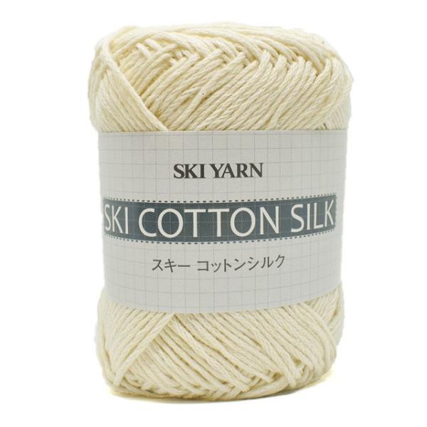 ●素材：綿90％　シルク10％●容量：約25g玉巻（約86m）●使用針：棒針 4〜6号 　/　かぎ針 5/0〜6/0号●標準ゲージ：20〜24目・29〜33段●必要玉数の目安：半袖プルオーバー12〜13玉　/　ベスト9〜10玉【商品の特徴】...