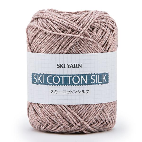 ●素材：綿90％　シルク10％●容量：約25g玉巻（約86m）●使用針：棒針 4〜6号 　/　かぎ針 5/0〜6/0号●標準ゲージ：20〜24目・29〜33段●必要玉数の目安：半袖プルオーバー12〜13玉　/　ベスト9〜10玉【商品の特徴】...