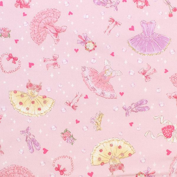 ●素材：綿100％●生地幅：約110cm【商品の説明】バレエを習っているお子様におすすめな、バレエモチーフがデザインされたプリント生地です。柄の上下がないので、裁断も簡単です。中肉程度の厚みのオックス生地は、程よいハリ感と柔らかさがあり、初...