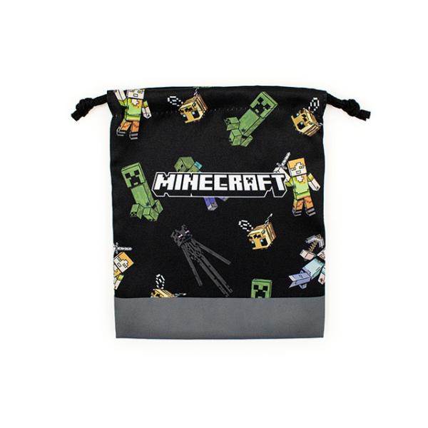 ●素材：ポリエステル100％●サイズ：（約）：タテ22cm×ヨコ18cm【商品の説明】お子様に人気のマインクラフトの巾着袋です。コップ入れや給食袋に便利なサイズです。内側にネームタグ付き。お子様の誕生日プレゼントや入園祝いのギフトなど贈り物...