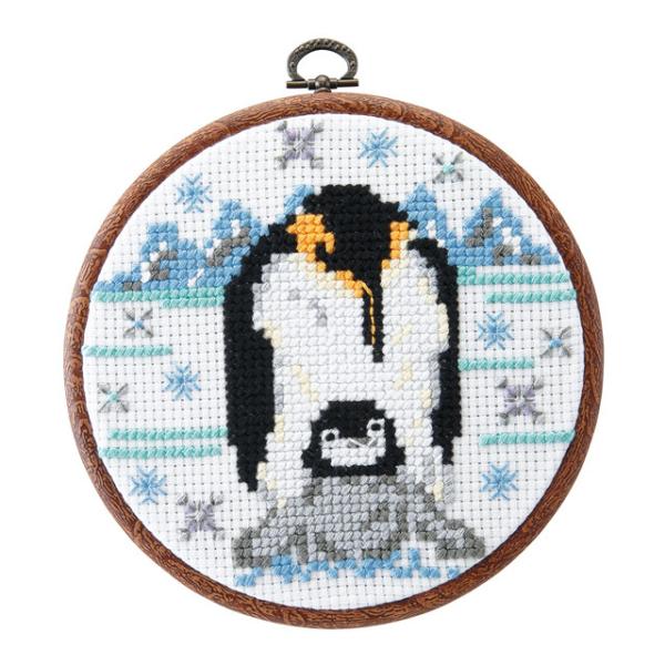 ●セット内容：25番刺繍糸、No.3000布（ジャバクロス中目）、クロス針、おしゃれフープ（額）、カラー図案付き説明書●フープ（額）サイズ：内径約15.5cm●制作所要時間の目安：約8〜12時間程度【商品の特徴】糸を×の形にクロスするように...