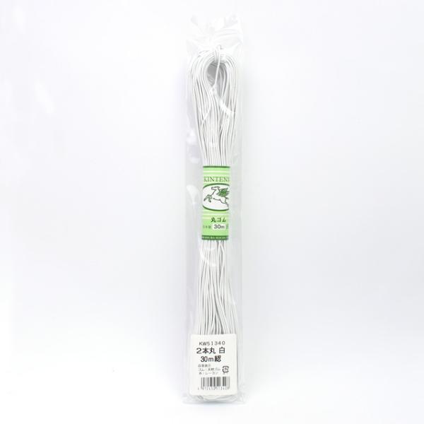 ●素材：ゴム…天然ゴム　/　糸…レーヨン●伸び率：約250％●長さ：約30m巻●日本製【商品の特徴】太番手のゴムを使用していますので、弾力、強度、耐久性に優れているゴムです。【ご注意】天然ゴム製品ですのでラテックスアレルギーの方はご注意ください。