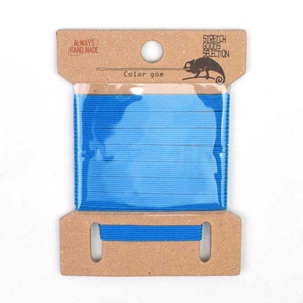 ●素材：ゴム…天然ゴム　/　糸…ポリエステル●長さ：約1.5m巻●日本製【商品の特徴】ネオンカラーの平ゴムです。ラッピング・靴ひも（片足分）等におすすめです。【ご注意】天然ゴム製品ですのでラテックスアレルギーの方はご注意ください。