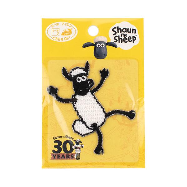 ＜シール＆アイロン接着ワッペン＞●素材：表面…ポリエステル・レーヨン他 / 裏面…EVA系樹脂●内容：1枚入【商品の説明】タオルのような肌触りがかわいい、ひつじのショーンのワッペンです。シール＆アイロン接着タイプなので、バッグやポーチなどの...