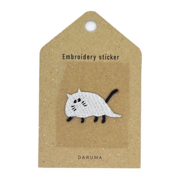 ●素材：レーヨン・ポリエステル他●サイズ：画像を参照ください【商品の特徴】ぷっくり立体感のある刺しゅうの素材感が楽しいステッカー。 お手持ちの手帳やスマートフォン、ハンカチやTシャツなどお好きな場所につけることができます。 シンプルな物につ...