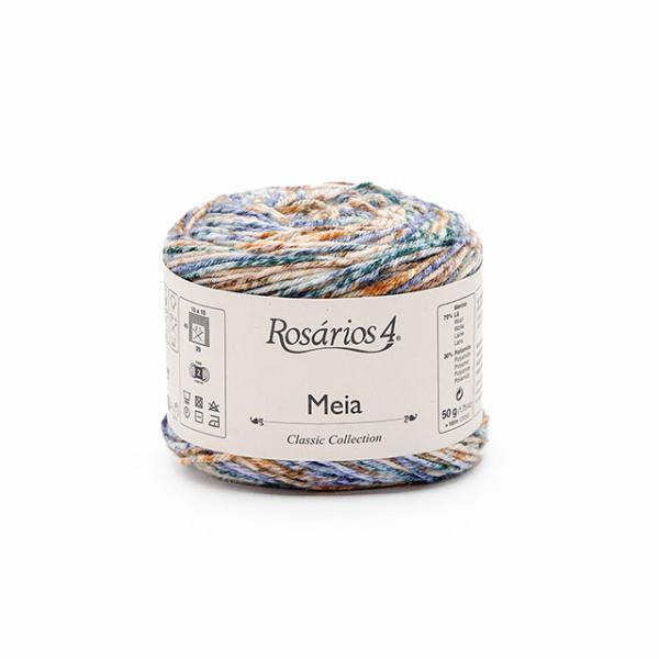 ●素材：メリノウール70%　ポリアミド30%●容量：50g玉巻（約185m）●使用針：棒針5〜8号（3.5〜4.5mm）/かぎ針6/0〜8/0号●標準ゲージ：20目・30段●生産国：ポルトガル●必要玉数の目安：婦人プルオーバー6玉、ベスト4...