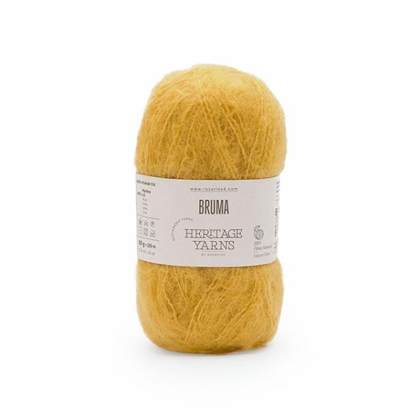 ●素材：キッドモヘア60％　メリノウール40％●容量：50g玉巻（約120m）●使用針：棒針6〜10号（4.0〜5.0mm）/かぎ針7/0〜8/0号●標準ゲージ：16目・21段●生産国：ポルトガル●必要玉数の目安：婦人プルオーバー8玉、ベス...