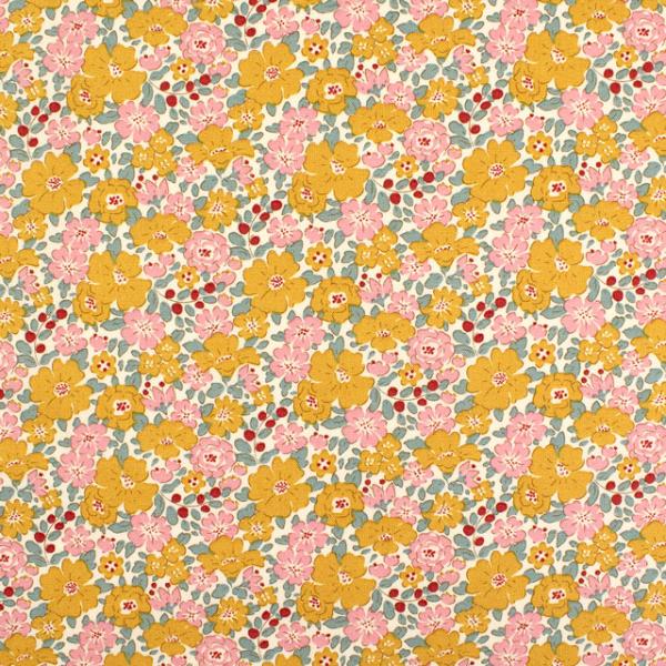 ●素材：綿100%●生地幅：約110cm【生地の特徴】「Creating Memories Spring（クリエイティング メモリーズ スプリング）コレクション」光沢感のある上品な風合い色合いに懐かしさを感じる小さなパターンが中心。色合わせ...