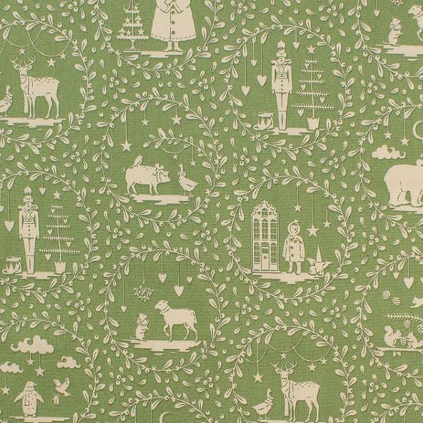 ●素材：綿100%●生地幅：約110cm【商品の説明】素敵なメリー・リトル・クリスマスをお過ごしください！ 甘くビンテージな雰囲気を持つ、懐かしさを感じるクリスマスコレクション。デザイナートーンのデンマーク系の祖母のクリスマススタイルに特に...