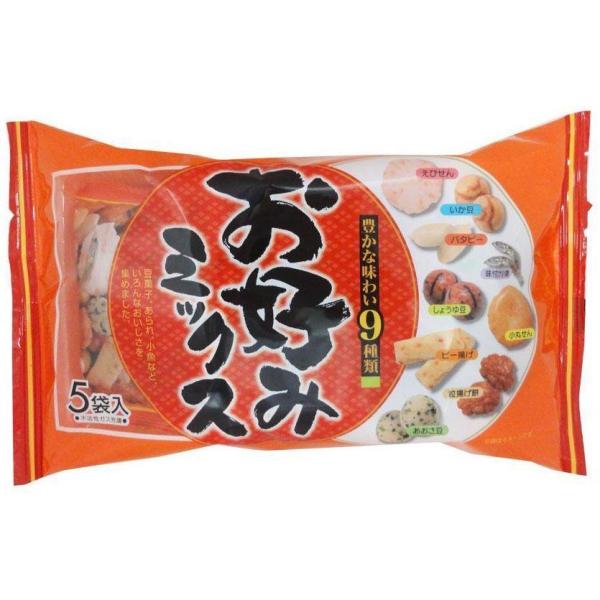 豆菓子、あられ、小魚など、いろいろなおいしさを集めました。豊かな味わい9種類