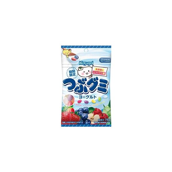 つぶグミに期間限定でヨーグルト味が登場！５つの人気のヨーグルト味を楽しみながら、１袋あたり乳酸菌約１９億個、ビフィズス菌約３億個配合した、冬にぴったりのつぶグミです。