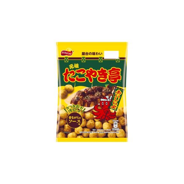 1981年に誕生したフリトレー元祖たこやきスナック。食べやすいふんわりサクッとした食感とやさしい口どけで長く愛されるロングセラー商品です。昔のたこ焼き屋台で出てきたような濃厚なこだわりソース味。
