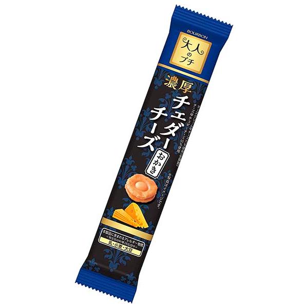 おかき生地をチーズ味に仕上げ、さらに濃厚なチーズクリームをサンドしたチーズづくしの贅沢なおかきです。クリーム中チーズ75％使用（生換算）チーズ中チェダーチーズ60％使用