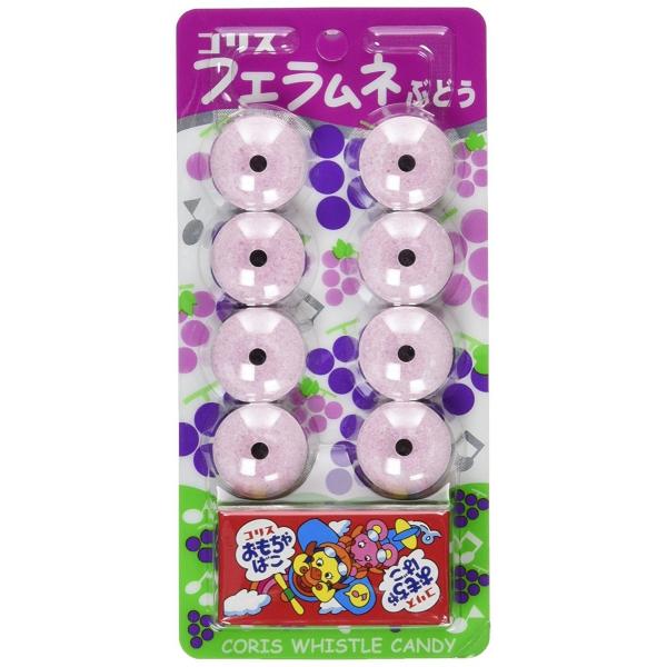 昔懐かしい笛がなるラムネ菓子です。