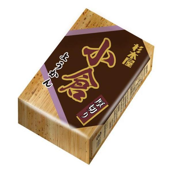 ほどよい上品な甘さとまろやかな味の、伝統的な本格派の棹ようかん。ようかんのおいしさは厚切りが一番です。