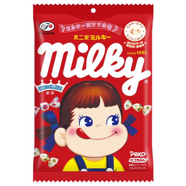 白いミルキーは「無香料・無着色」ミルク本来のおいしさを楽しめる、ママの味「ミルキー」！
