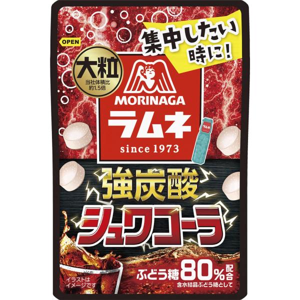 気持ちを切り替えたい時やもうひと頑張りしたい時などに、強烈なシュワシュワ感と突き抜ける味わいでリフレッシュできるラムネです。