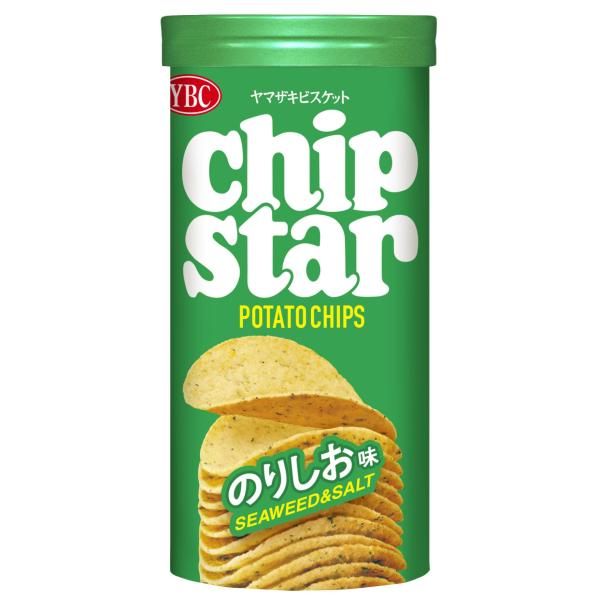 ポテトの風味が豊かなおいしさのチップスターSサイズののりしお味。パリッとした軽い食感で磯風味たっぷりの青のりを練り込んだ後引くやめられないおいしさのロングセラー商品です。