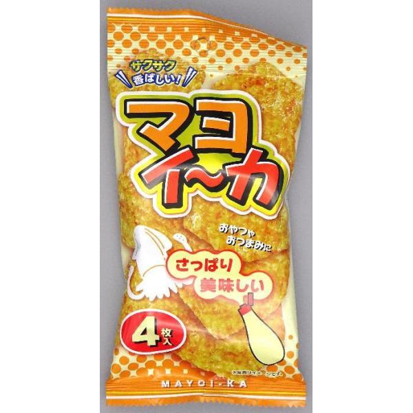 人気のいかの姿フライにマヨネーズ風パウダーを上掛けしました。