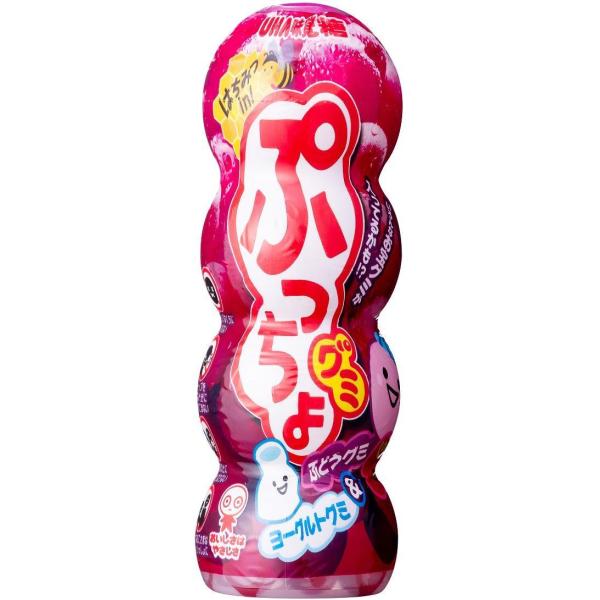 口に入れやすい小粒タイプで、噛み応えのある食感です。はちみつを入れることで自然な甘さに仕上がり、おいしさがアップしています。人気の高いぶどう味と、まろやかなヨーグルト味を混ぜることで、一度に２味楽しめます。