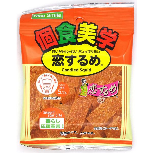 昔懐かしい「のしいか」を一口サイズにし、甘辛く仕上げました。
