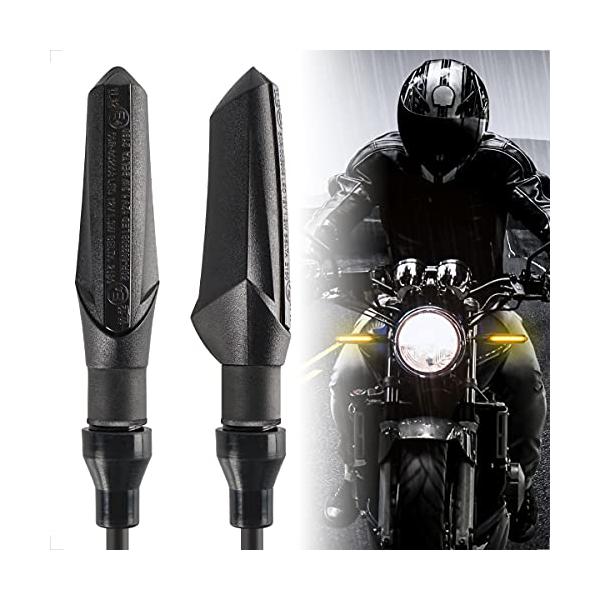 サイズ：クラシック、2個EUの認証を受けたEマークがあり、車検にも対応しています。高品質なヨーロピアンウインカーで、実用寿命は50000時間に達します。美しい流れる点滅、強いアンバー色、SMD Ledチップは高い光度 150cd の照明を実...