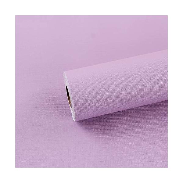 色：パープル サイズ 約 45cm*9.5m　 ※仕入れる生産ロットにより、色合いや模様の出方が若干変わる場合がございます。予めご了承ください。できるだけ一回で足りる分のサイズをご購入ください。 防水性に優れ 環境に優しいPVC素材から作ら...