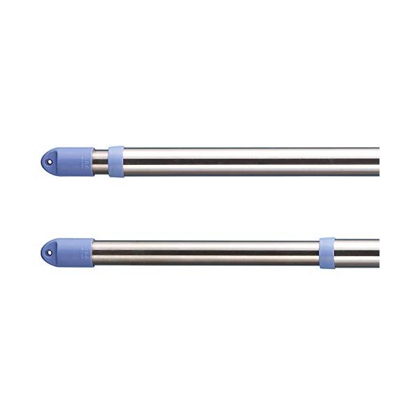 丈夫な鋼管に清潔なステンレスを被覆した２重構造パイプ両端伸縮で、スペースに合わせて長さが自在2.5mの長さなので、単身マンションのベランダに丁度いい長さパイプ径φ25mmの軽い設計で、部屋干しでの移動もラクラクホーム&amp;キッチン:洗濯...