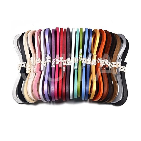 色：24色サイズ：幅3mm24種類のメタリックカラー960枚の紙合計各袋は40枚の紙、1色、合計24袋各用紙の長さは355mmで、クイリングの制作に適しています紙の厚さは120gsm。2/3/5/7/10mmから幅を選択できますこのキットの...