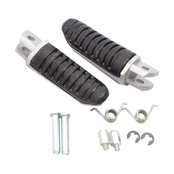 色：ブラック 適応車種 GSF1200 GS1200SS GSX1300R 隼 ハヤブサ GSX1400等取付位置: フロント材質： アルミニウム合金 / ゴム互換品のため機種により加工が必要になります。PL保険加入済み商品。車＆バイク:バ...