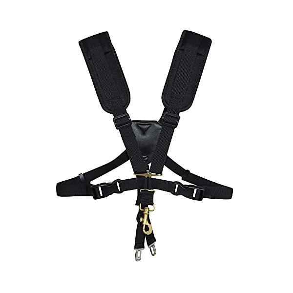 色：黒サイズ：M厚くて広いショルダーパッド - 高反発フォームを使用しているので、肩や背中にかかる重量を均等に分散し、首の圧迫感を大幅に軽減し、肩の筋肉痛を軽減します。パッドの裏地にはメッシュ素材と通気性の良い生地を使用し、空気の出入りを自...