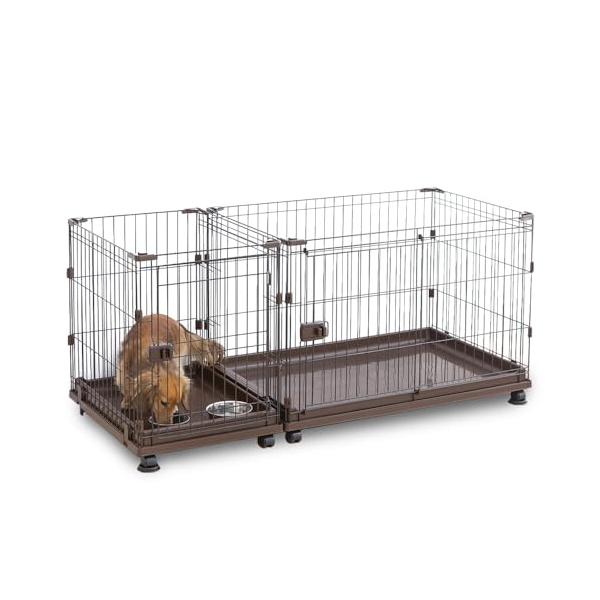 商品サイズ cm ：幅約141*奥行約65*高さ約65 *トレー内寸 cm ：サークル大／幅約82*奥行約50、サークル小／幅約36*奥行約50入口内寸 cm ：サークル大／幅約38*高さ約49、サークル小／幅約36*高さ約49 *側面開口...