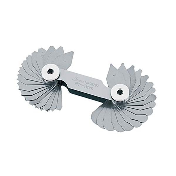 *リーフの厚さ:0.5mm*R寸法:1.0、1.25、1.5、1.75、2.0、2.25、2.5、2.75、3.0、3.5、4.0、4.5、5.0、5.5、6.0、6.5、7.0*測定範囲:1.0から7.0mm*材質:冷間圧延鋼産業・研究開...